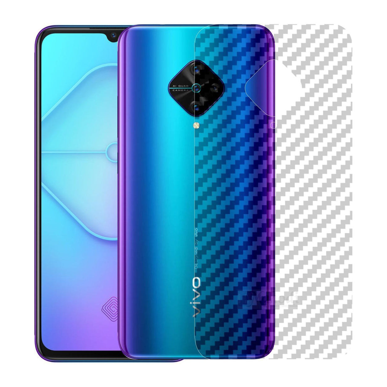 Carbon Back Sticker for Vivo – Mongo